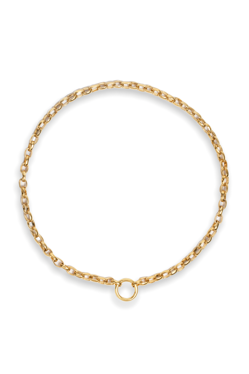 Oval Charm Loop Chain in Gold – Tea & Tequila